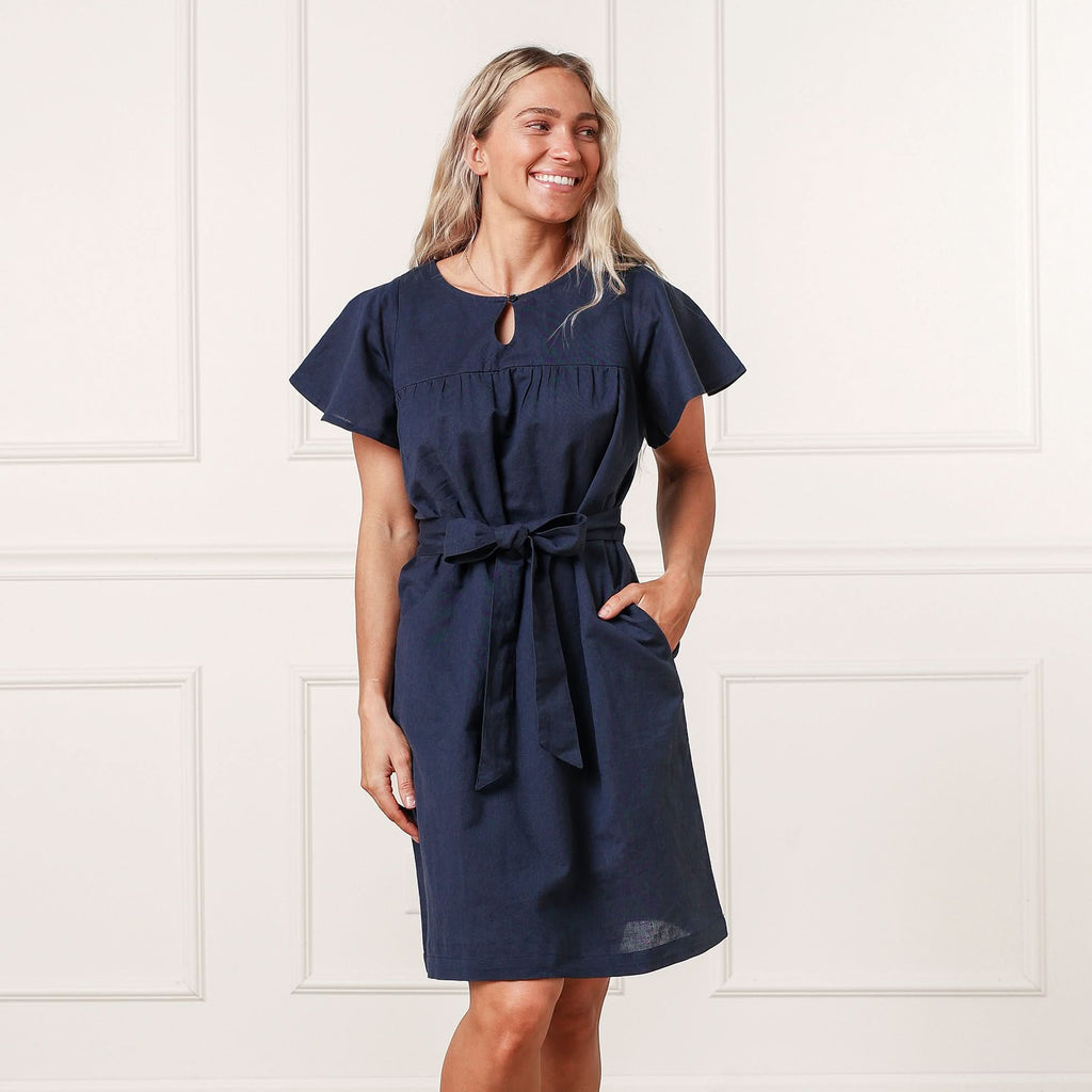 Linen Keyhole Dress – Hope & Henry