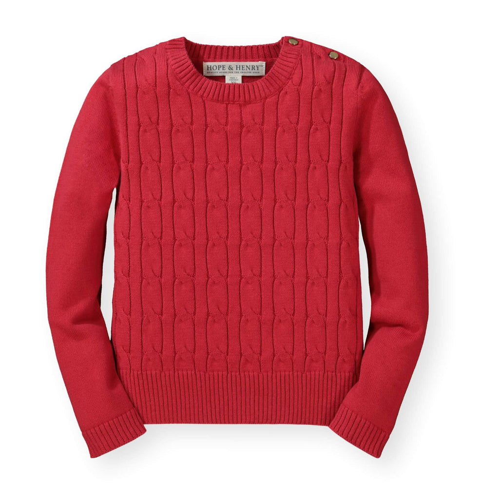 Cable Front Sweater | Hope & Henry Girl